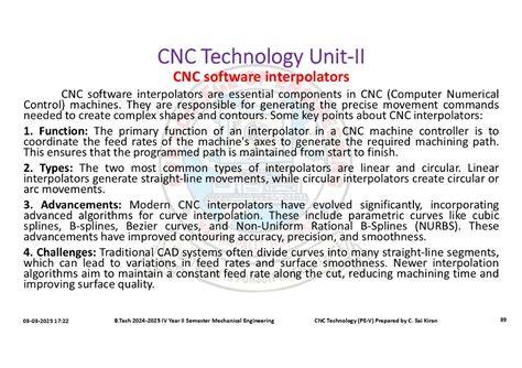 CNC Technology Unit For IV Year MECH PPT