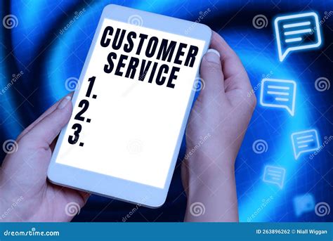 Writing Displaying Text Customer Service Word Written On Process Of