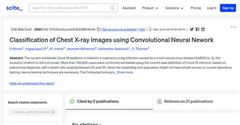 Classification Of Chest X Ray Images Using Convolutional Neural Nework
