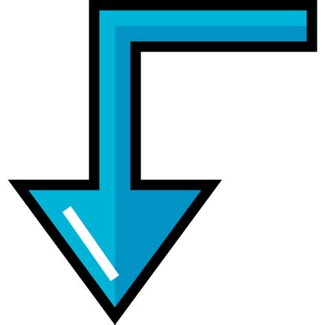 Diagonal Arrow Detailed Straight Lineal Color Icon