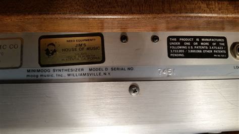 Matrixsynth Moog Minimoog Model D Keyboard Synthesizer Sn 7451