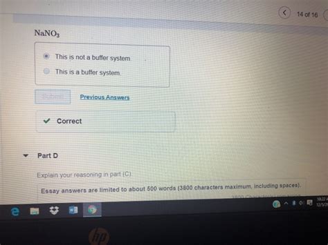 solved 14 of 16 nano3 o this is not a buffer system this is