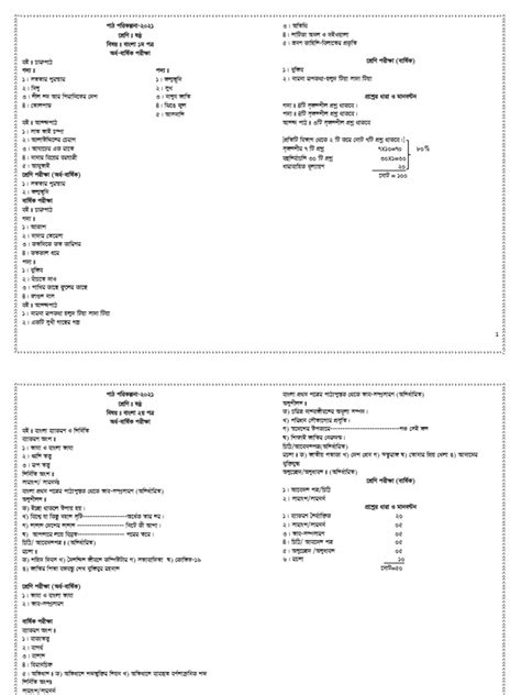 Syllabus Class 6 English 2 Pdf