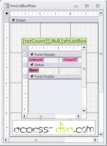 List Box Simulated