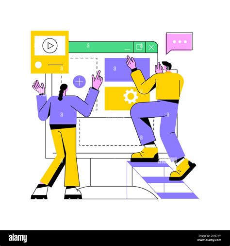 landing page creation abstract concept vector illustration landing