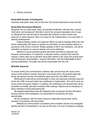 IRB Protocol Arm Exoskeleton Device DOCX