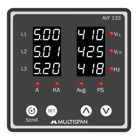 3 Phase Vaf Panel Meter Avf 133 For Control And Relay Panels At ₹ 1370 Piece In Vadodara