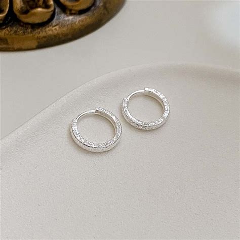 Simple 925 Sterling Silver Hoop Earrings Karatlove