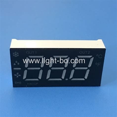 Customized Multicolour 3 Digit 7 Segment Led Display Common Anode For Refrigerator Control Panel