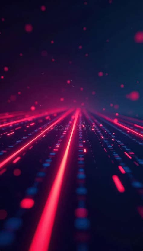 Abstract Digital Security Concept With Glowing Lines Data Security