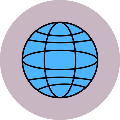 Globe Line Filled Multicolour Circle Icon Vector Art At Vecteezy