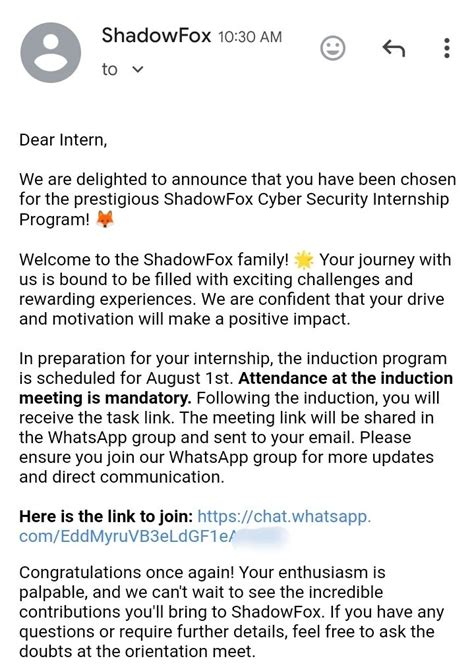 Internship Cybersecurity Shadowfox Newbeginnings Grateful Raj