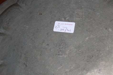 Large Pewter Brassware Dish By Just Andersen Art Deco Period