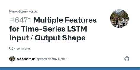 Multiple Features For Time Series Lstm Input Output Shape · Issue