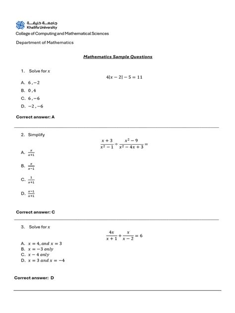 Kuat Website Math Sample Questions Pdf Inequality Mathematics Mathematics