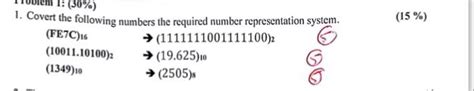 solved r roblem 1 30 1 co 15 vert the following