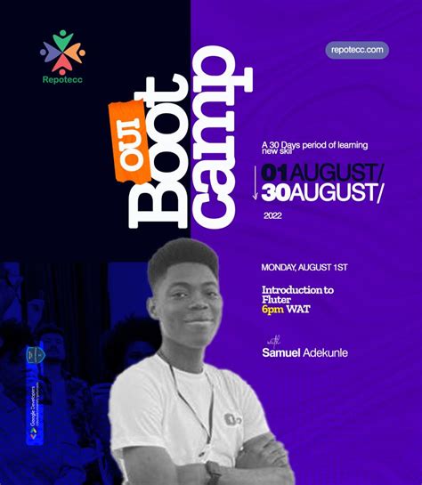 samuel adekunle on linkedin career flutter bootcamp opportunity