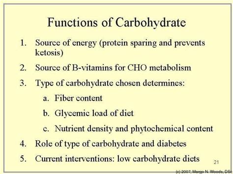 Carbohydrates Function