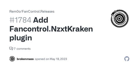 Add Fancontrol Nzxtkraken Plugin Issue Rem O Fancontrol Releases Github