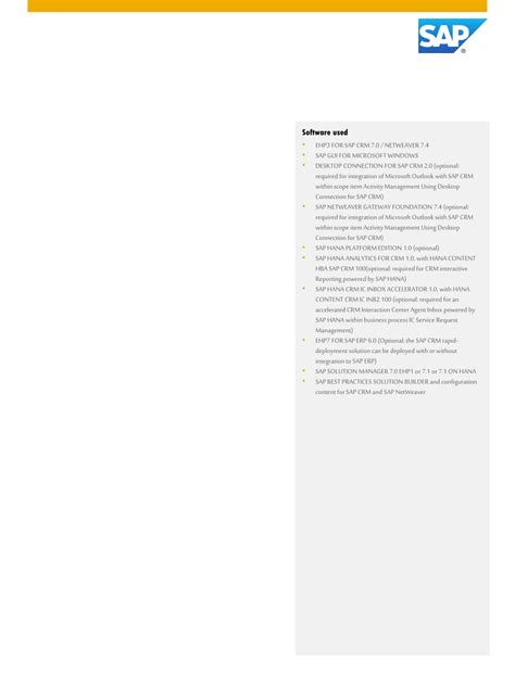 PPT SAP CRM Rapid Deployment Solution V PowerPoint Presentation ID