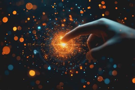 Premium Photo Closeup Hand Touching Digital Iot Technology Ai Chatbot Smart Device Cyber Security