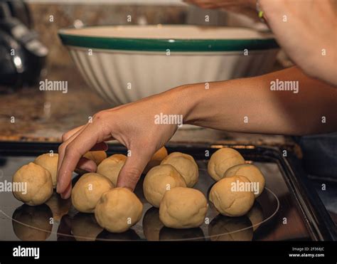 Home Made Cheese Bread From A Traditional Argentina Cousine And Background Gastronomy