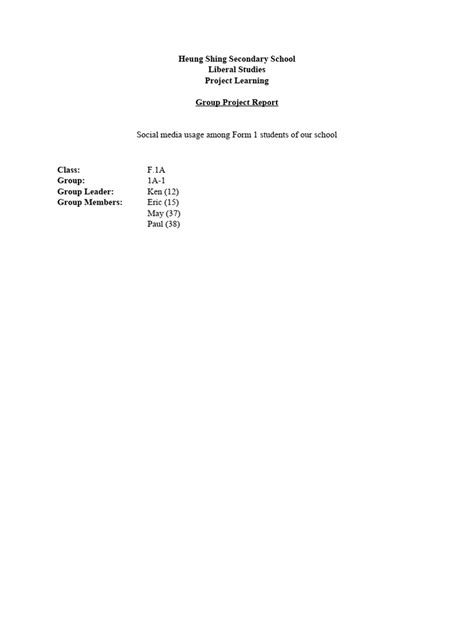 Group Project Social Media Pdf Social Media Popular Culture