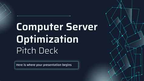 Computer Server Optimization Pitch Deck Presentation