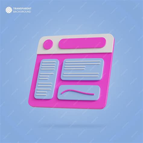 Интерфейс приложения Analytics Ui изолированный значок 3d Бесплатный Psd