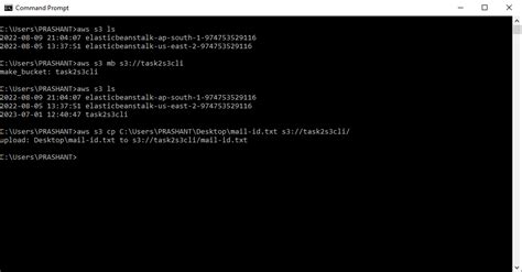 Creating An S3 Bucket And Uploading Objects Using Both The Command Line