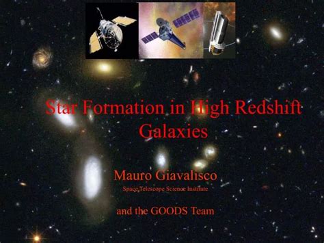 Ppt Star Formation In High Redshift Galaxies Powerpoint Presentation