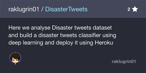 Github Raklugrin01disaster Tweets Analysis And Classification Analysing Disaster Related