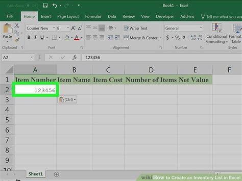 How To Create An Inventory List In Excel With Pictures Artofit