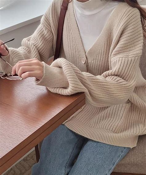 가을가디건 오버핏가디건 브이넥가디건 니트가디건 롱니트가디건 도톰가디건 캐주얼 쓰리센스
