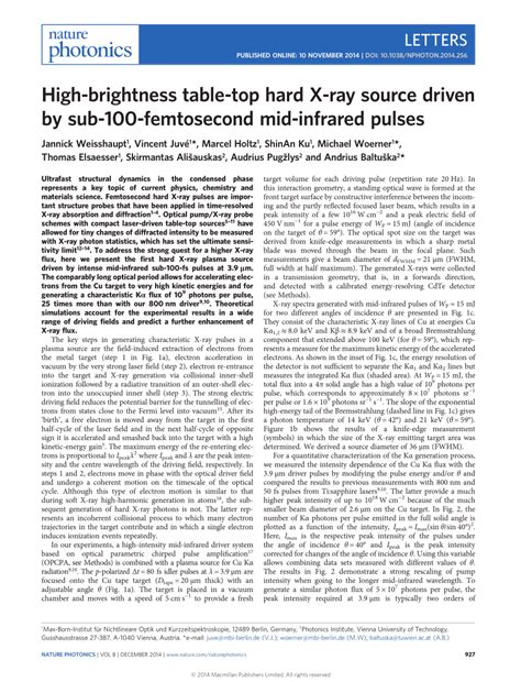Pdf High Brightness Table Top Hard X Ray Source Driven By Sub 100