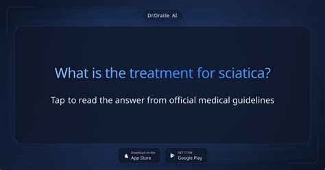What Is The Treatment For Sciatica