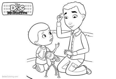 Doc McStuffins Coloring Pages Play With Aurora Free Printable Coloring Pages