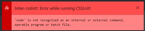 Linter Csslint Error While Running Csslint · Issue 293 · Atomlinter