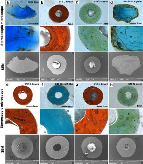 Glass Bead Samples Observed Under A Stereoscopic Microscope And