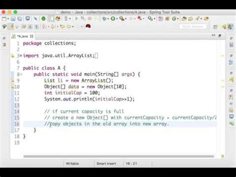 ArrayList Internal data structure java home technologies - YouTube