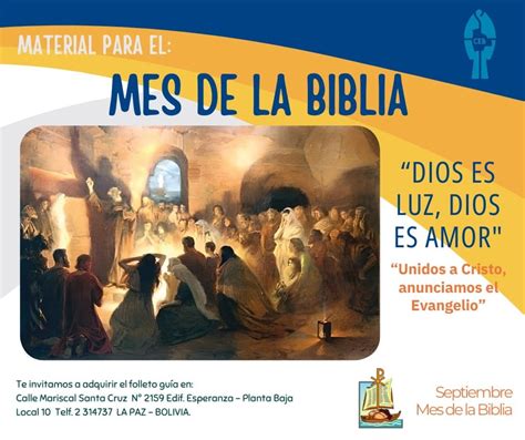 Se Acerca El Mes De La Biblia ¿ya Adquiriste Tu Material De Animación