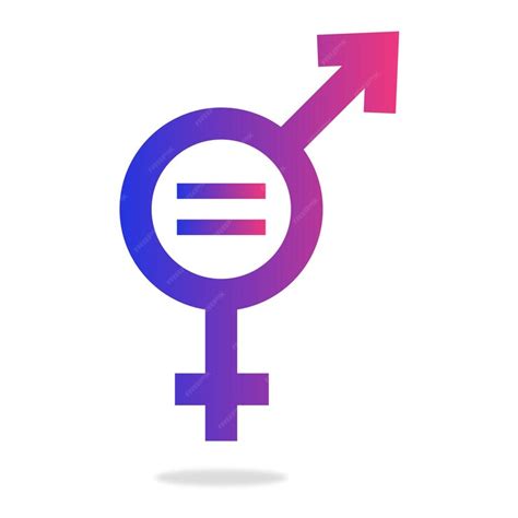 Premium Vector Gender Equality Sign Gradient Style