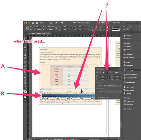 Solved How Do I Make This Text Wrap Around My Anchored Ob Adobe