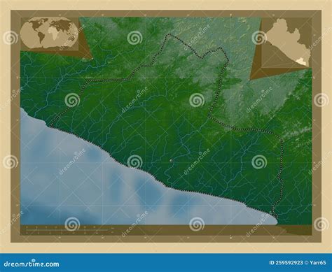 Grand Kru Liberia Physical Major Cities Stock Illustration Illustration Of Earth Region