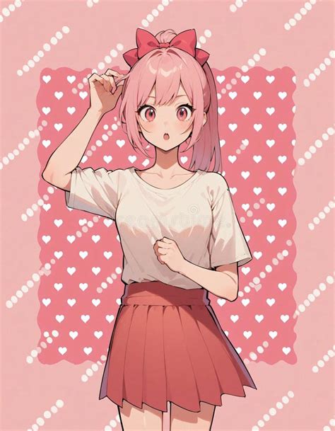 Young Girl Hentai Style Character Stock Illustration Illustration Of
