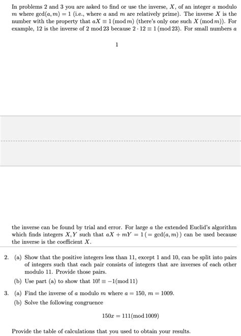 Solved In Problems And You Are Asked To Find Or Use The Chegg