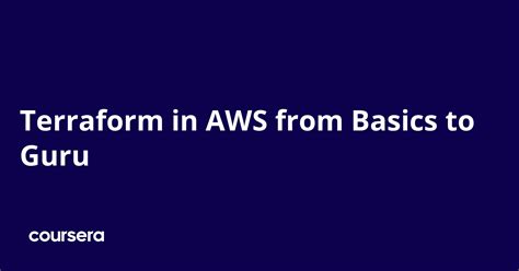 Terraform In AWS From Basics To Guru Coursera