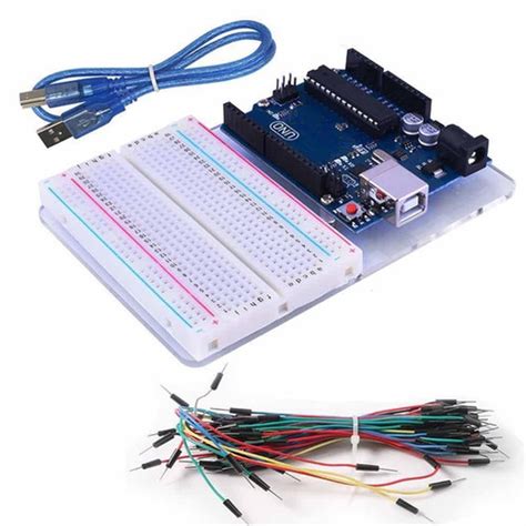 KIT Basico De UNO R Compatible Con Arduino IDE BASE PROTOBOARD JUMPERS Lozury Tech