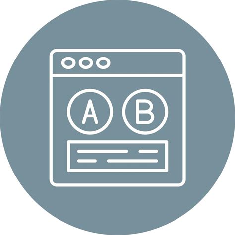 Ab Testing Line Circle Background Icon 9021258 Vector Art At Vecteezy