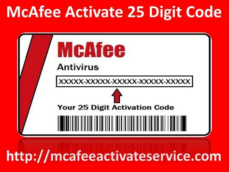 Ppt Use Simple Methods To Get Mcafee Activate 25 Digit Code